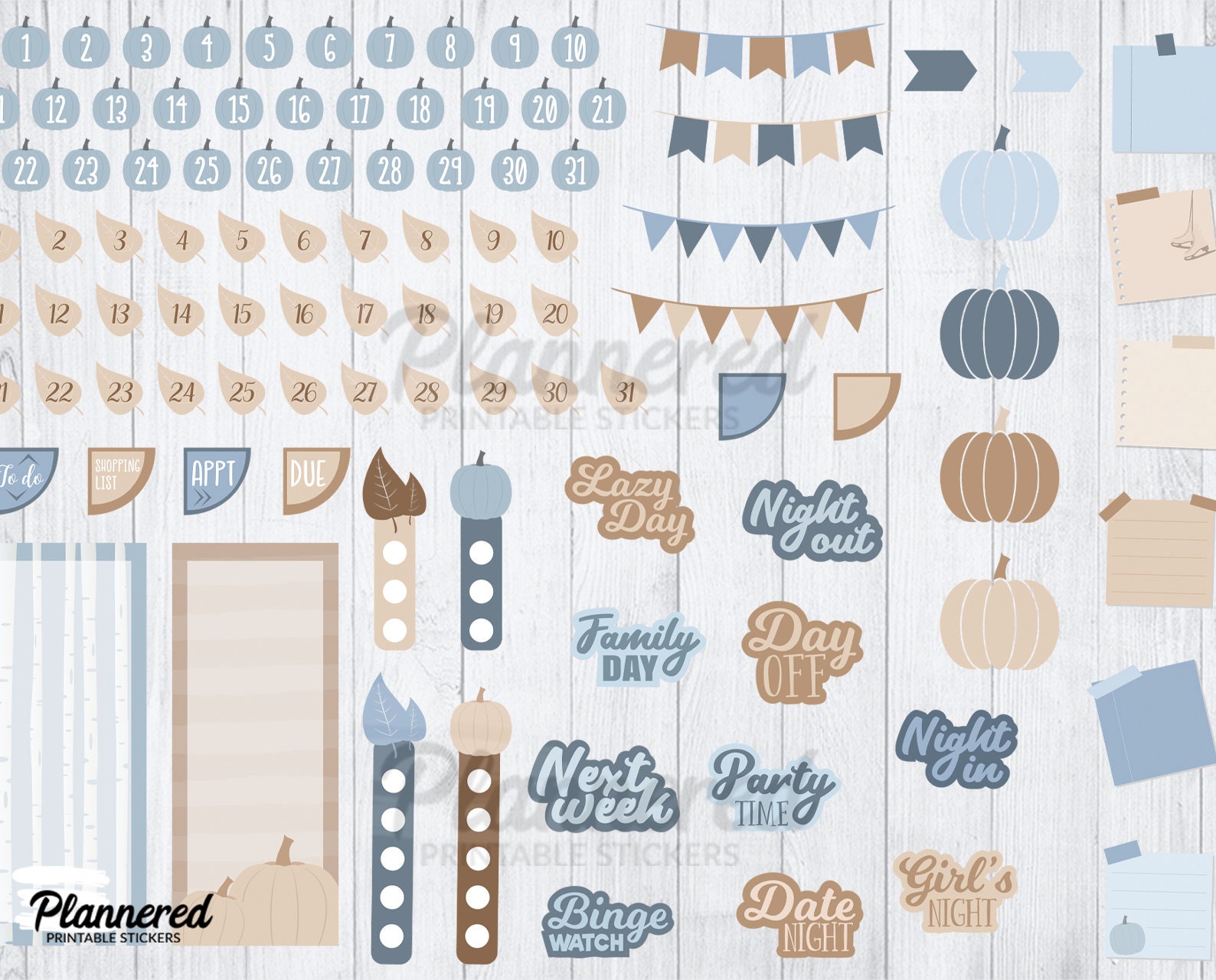 November Digital Stickers 500 Digital November Sticker Set - Etsy