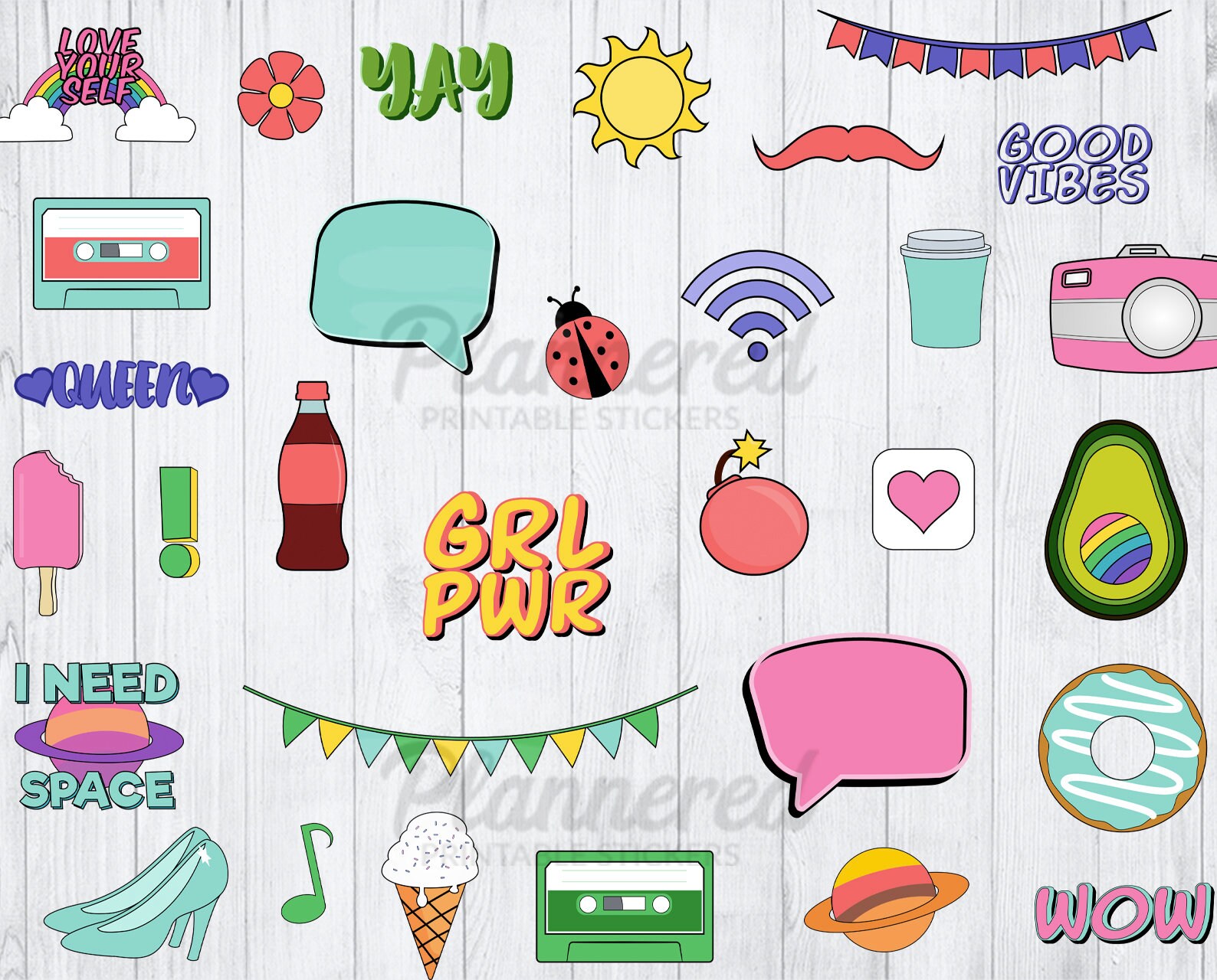 Digital Pop Stickers Comic Style Digital Goodnotes Stickers - Etsy