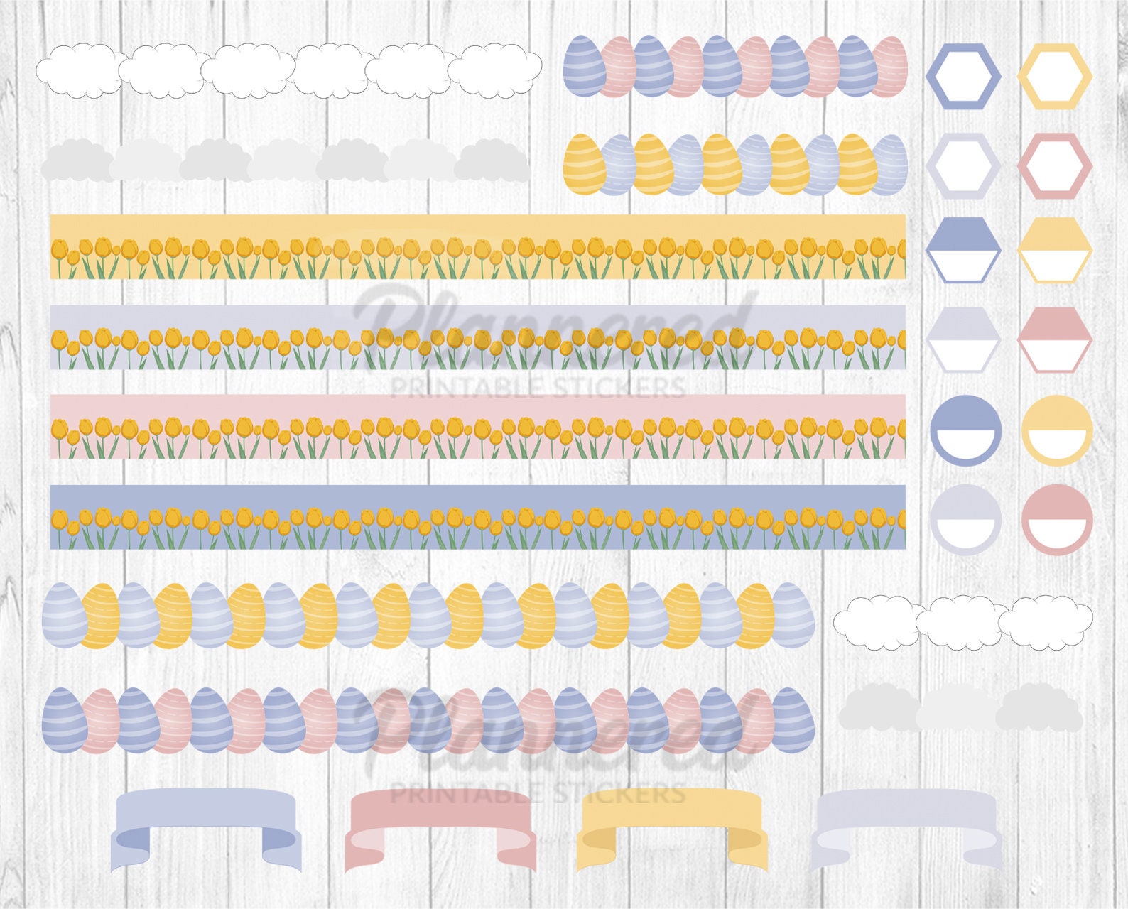 April Digital Stickers 500 April Digital Sticker Set | Etsy