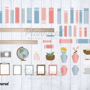 Reading Digital Stickers, 500+ Digital Book Shelf Sticker Set ...