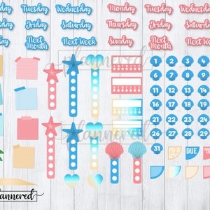 Beach Days Digital Stickers, 600+ Summer Digital Sticker Set ...
