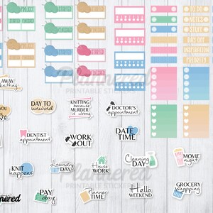 Knitting Digital Stickers, 500+ Digital Knitting Sticker Set ...