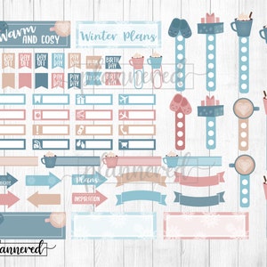 Cosy Winter Digital Stickers, Winter Time Digital Goodnotes Stickers ...