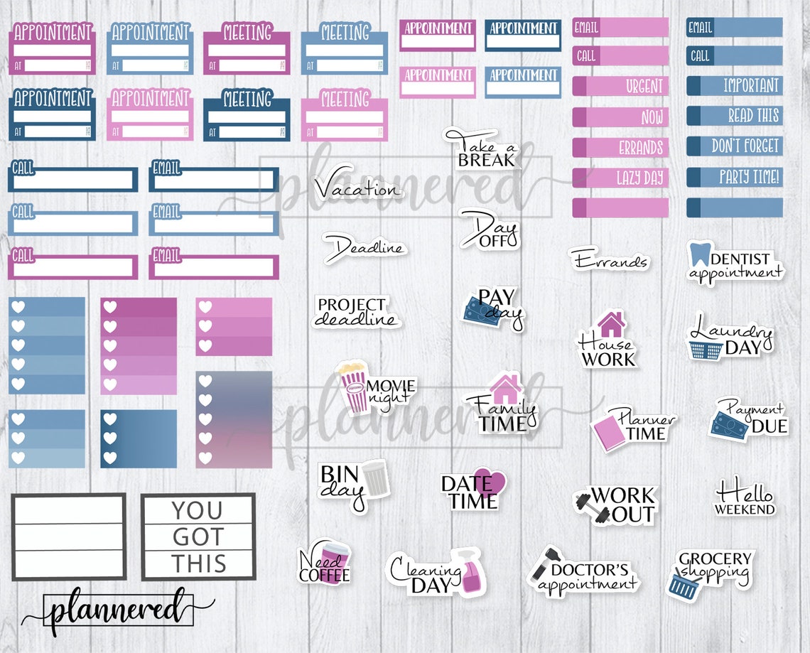 Digital Girl Boss Sticker Set 500 Girlboss Digital Sticker - Etsy