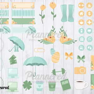 March Digital Stickers, 500+ March Digital Sticker Set, Precropped ...