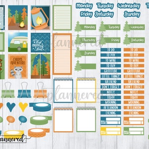 Camping Digital Stickers, 500+ Digital Sticker Set for Camping ...
