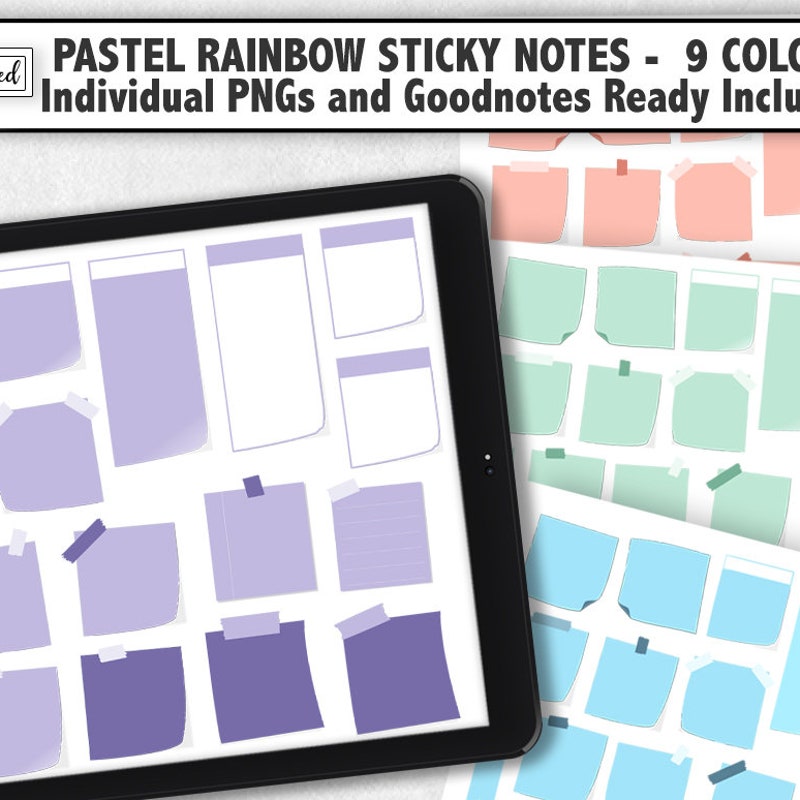 Pastel Sticky Notes - Etsy