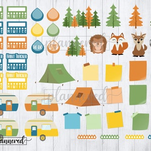 Camping Digital Stickers, 500+ Digital Sticker Set for Camping ...