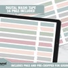 Undated Digital Planner Vertical for Goodnotes, Rainbow Tabs, Vertical ...