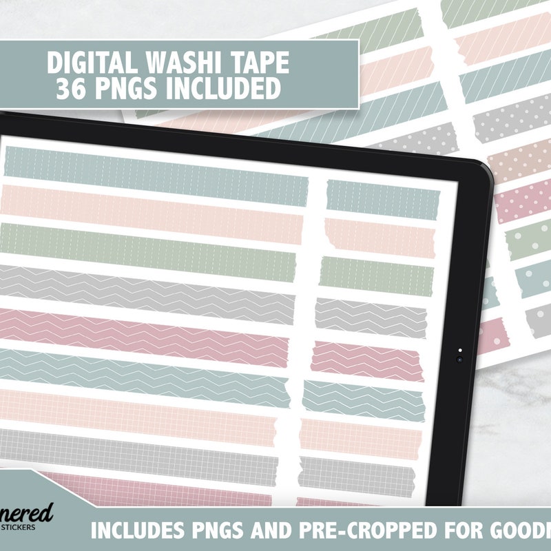Digital Washi Tape - Etsy