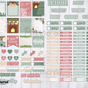 December Digital Stickers, 500+ Digital December Sticker Set ...