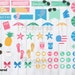 July Digital Stickers, 500+ Digital July Summer Sticker Set, Precropped ...