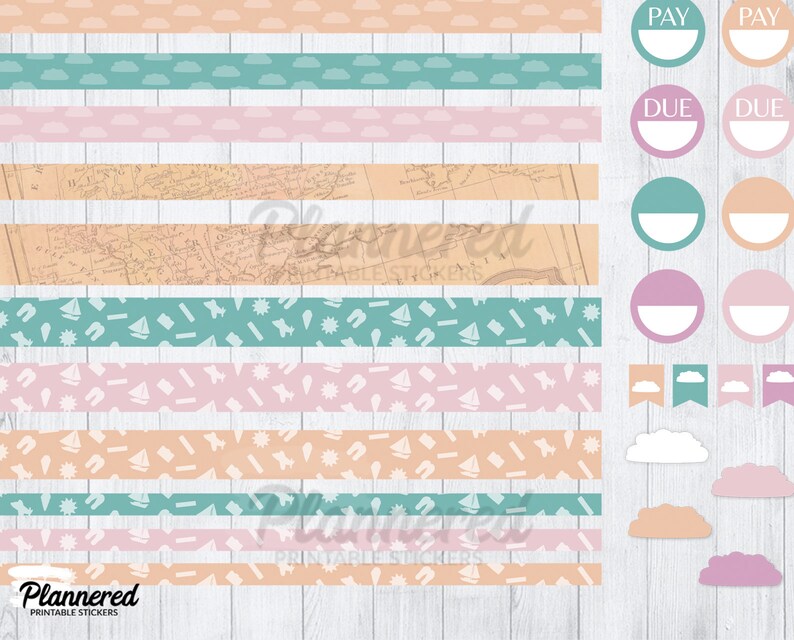 Wanderlust Digital Stickers 500 Digital Travel Sticker Set - Etsy