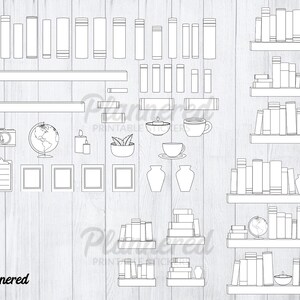 Reading Digital Stickers, 500+ Digital Book Shelf Sticker Set ...