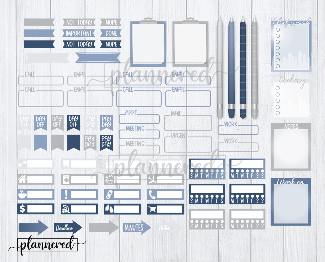 Work Digital Stickers 500 office working digital sticker | Etsy
