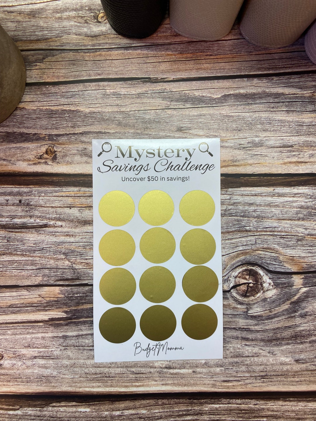 Mystery Scratch-off Savings Challenge - Etsy