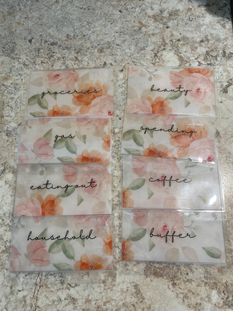 A7 Floral Cash Envelopes (set of 8) - Etsy
