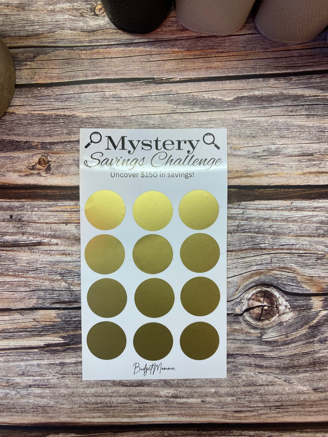 Mystery Scratch-off Savings Challenge - Etsy