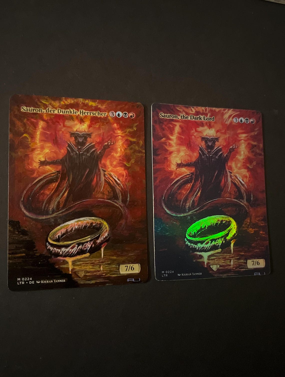 MTG Legendary Commander Sauron Lotr Gandalf Smaug Card Foil-copy From ...