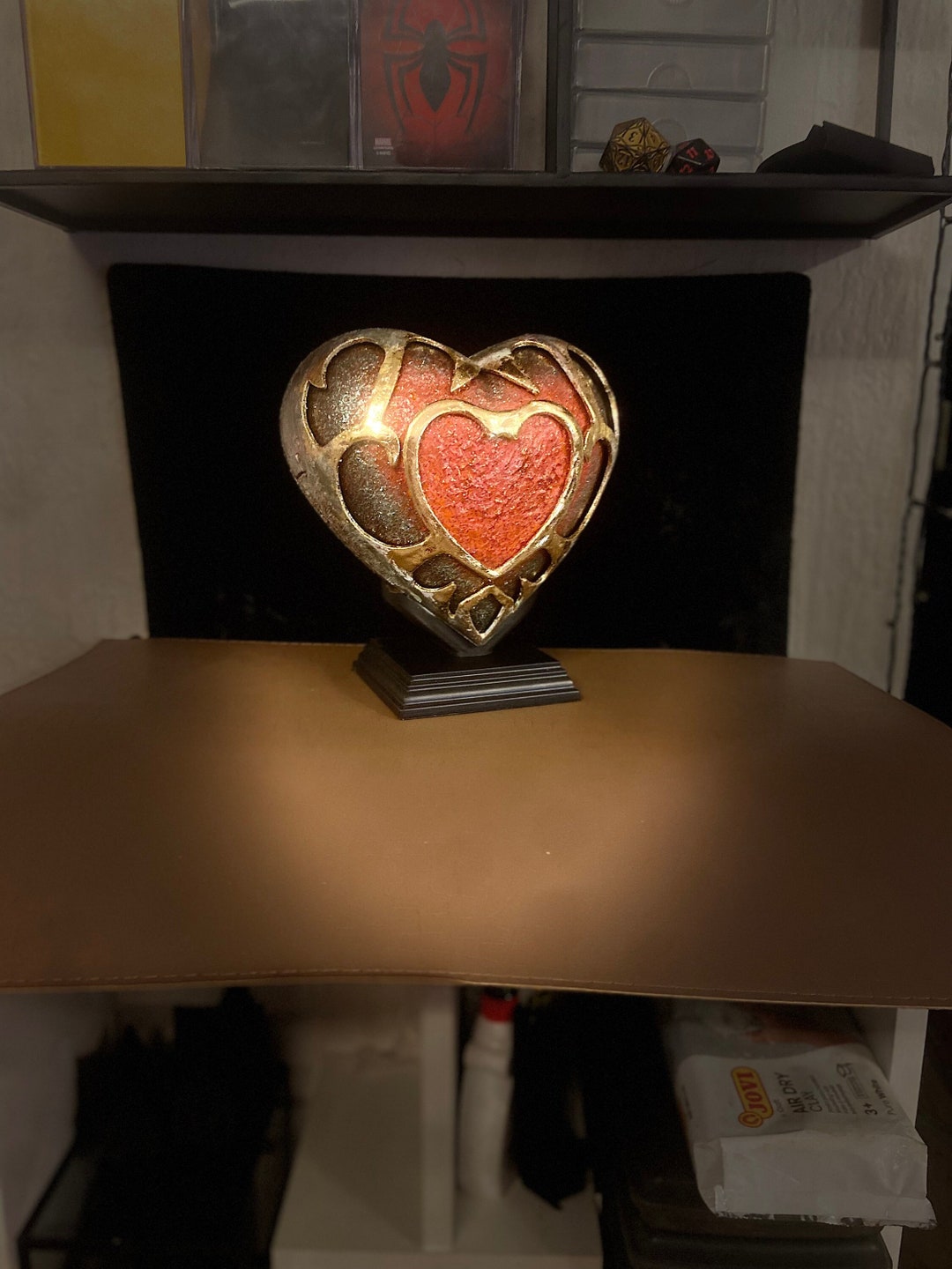 Zelda Heart Container 3D Print 24c Leafgold, Rust Effekt, Glitter ...