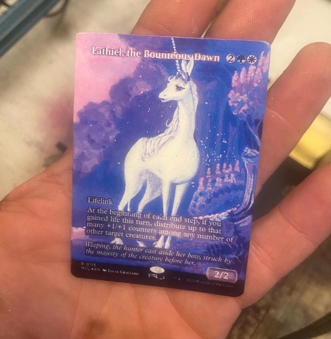 MTG Magic the Gathering Lathiel Creature Commander Copyprint Proxy ...