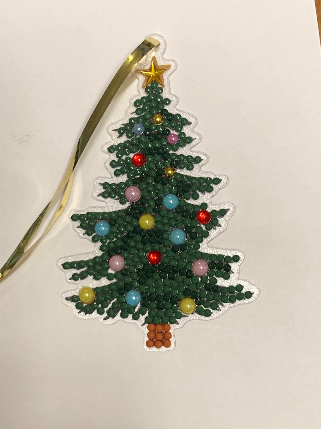 Ornament Completed Diamond Art Christmas Tree - Etsy