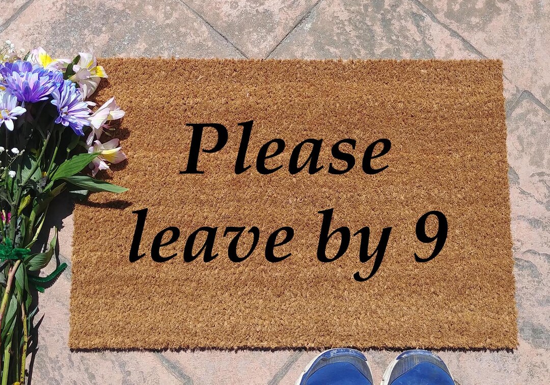 Please Leave by 9 Cute Door Mat Coir Doormat , Housewarming Gift ...
