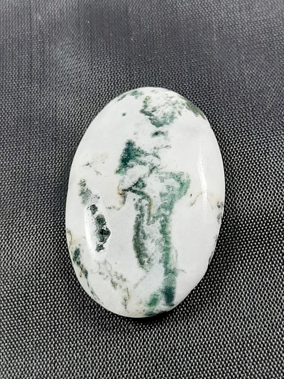 MOSS AGATE : 39x25x6.5mm Moss Agate Cabochon 49 Cts Natural | Etsy