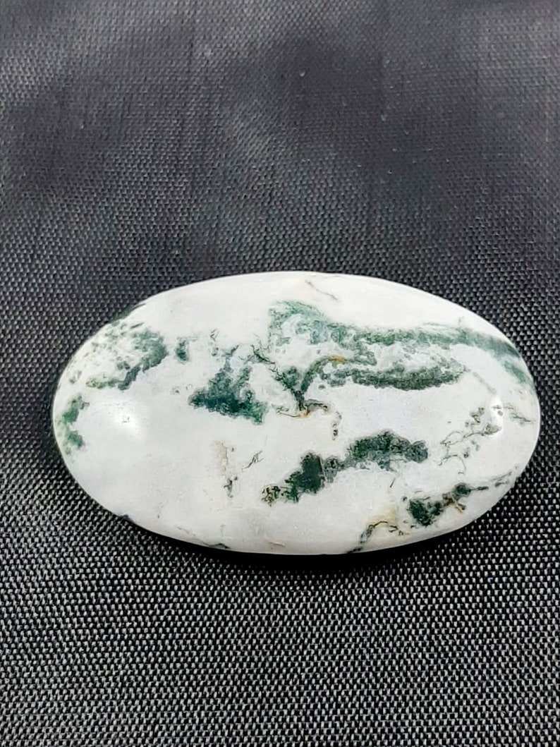 MOSS AGATE : 39x25x6.5mm Moss Agate Cabochon 49 Cts Natural | Etsy