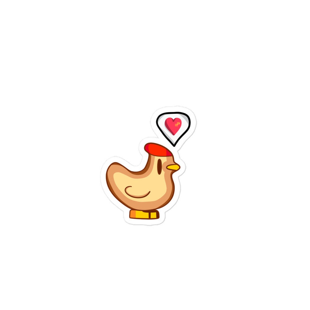 Stardew Valley Chicken Love Heart Bubble-free Stickers, Stardew Valley ...