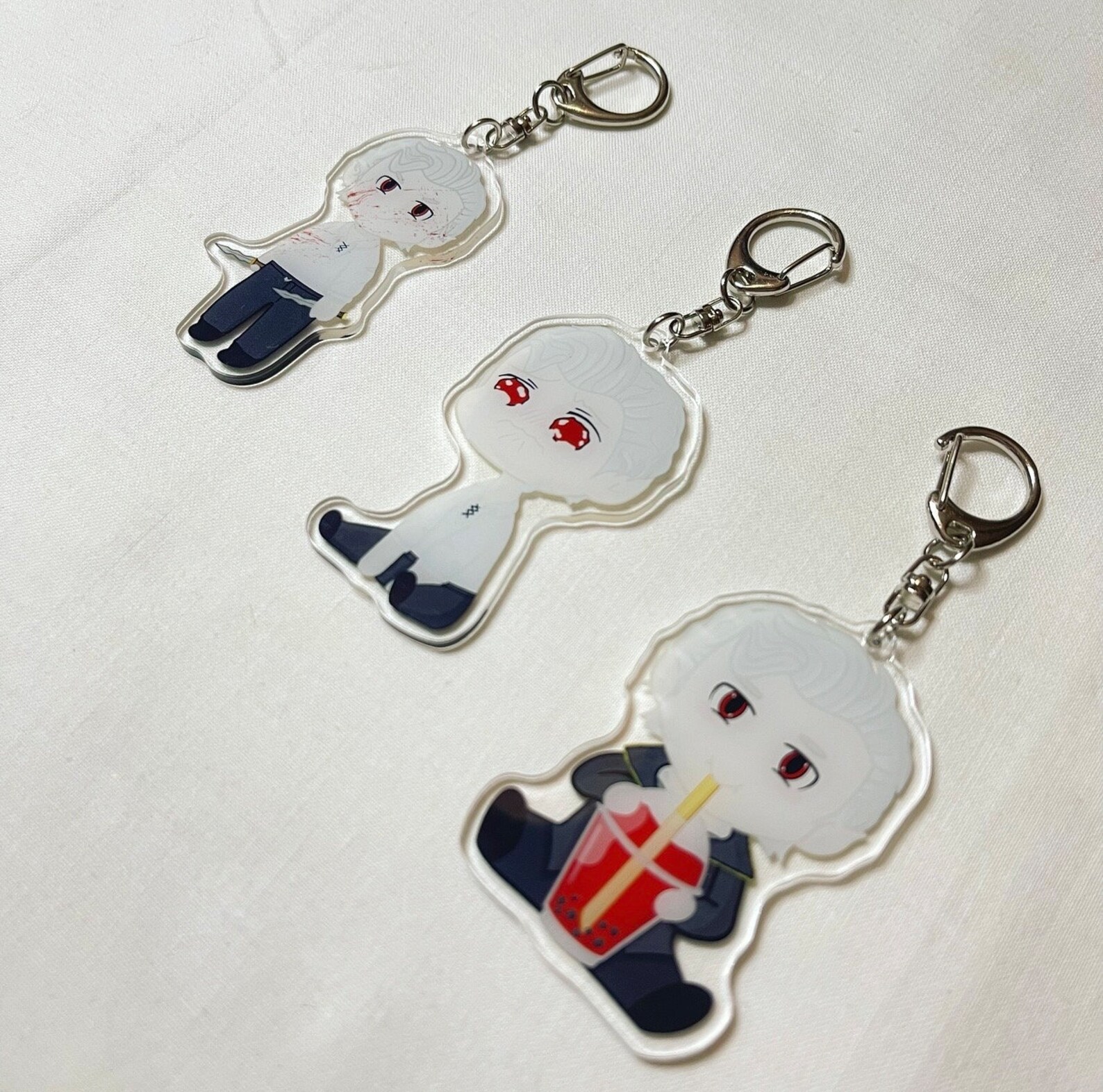 Crying Astarion Chibi Keyring Astarion Keyring Baldurs Gate - Etsy