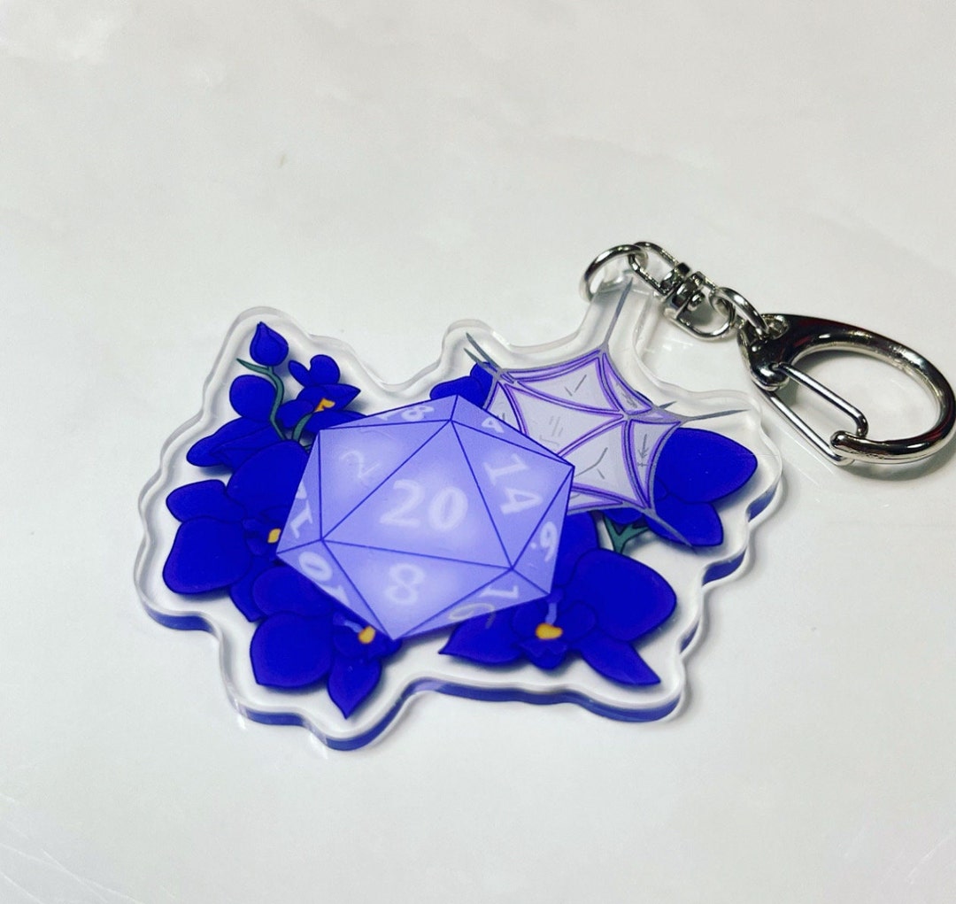DND Die Shadowheart Inspired Keyring, Shadowheart Keyring, Baldur’s ...