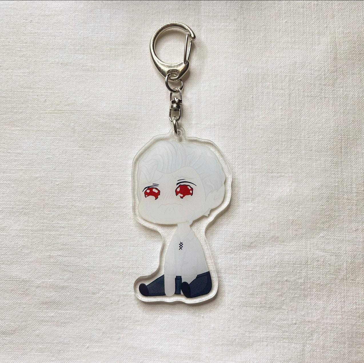 Crying Astarion Chibi Keyring Astarion Keyring Baldurs Gate - Etsy