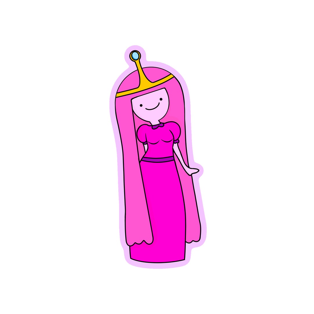 Princess Bubblegum Sticker, Adventure Time Princess Bubblegum Sticker ...