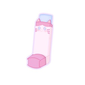 Asthma Puffer Stickers, Asthmatic Sticker, Inhaler Decals for Asthma ...