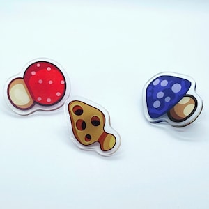 Stardew Valley Morel Mushroom Acrylic Pins | Stardew Valley Pins ...