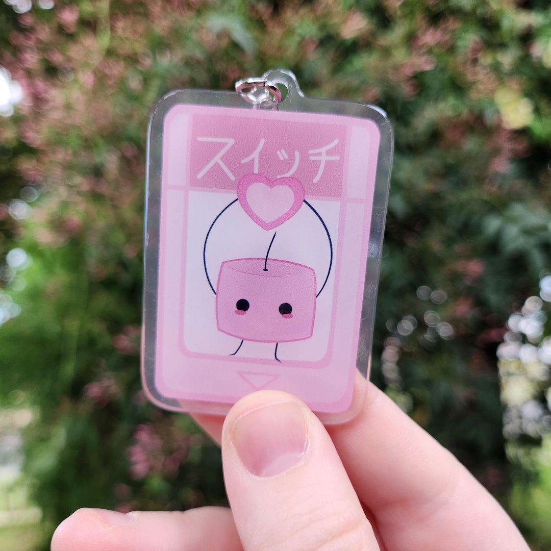 Pink Stardew Valley Junimo Game Cartridge Keyrings, Stardew Valley ...