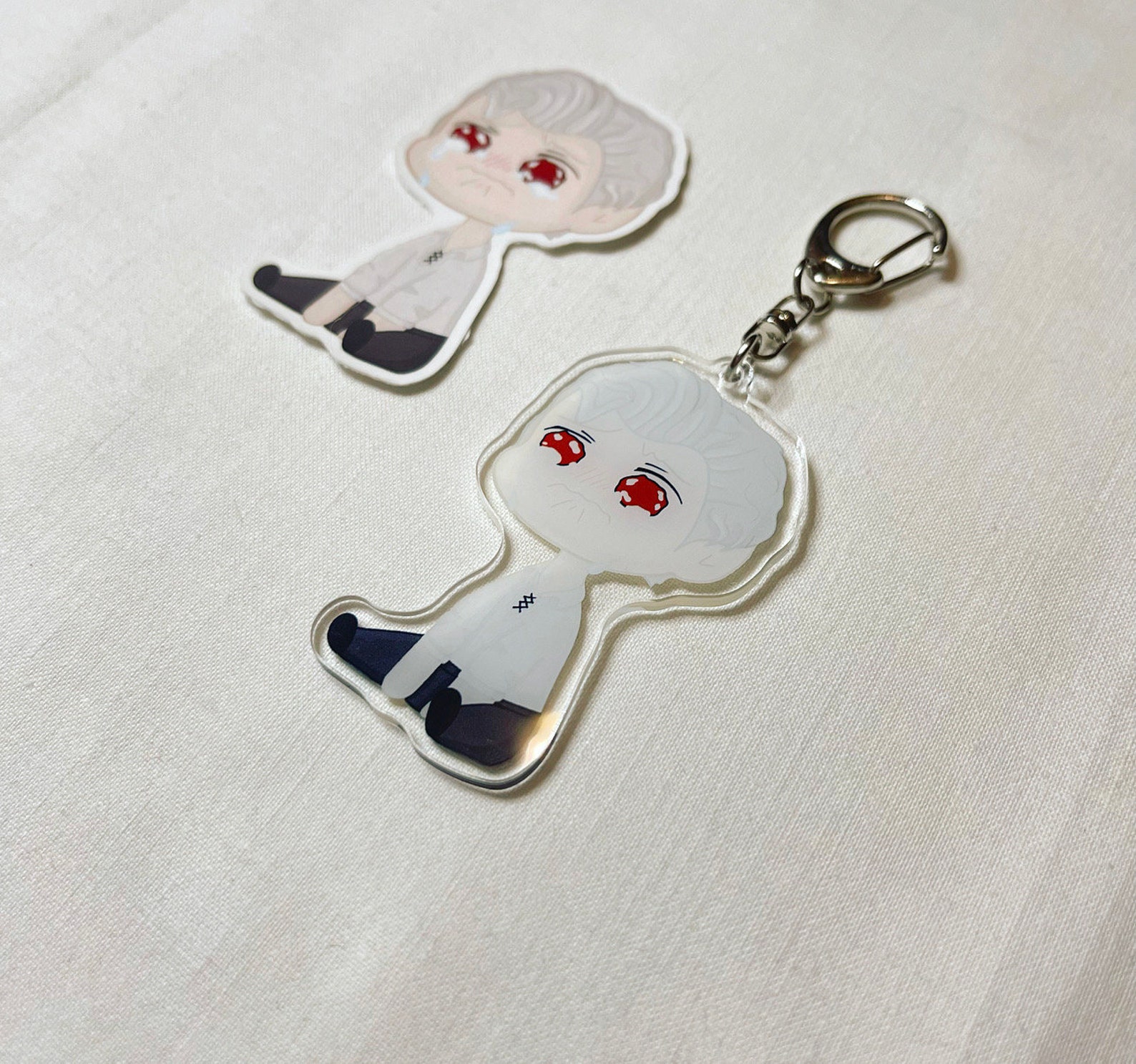 Crying Astarion Chibi Keyring Astarion Keyring Baldurs Gate - Etsy