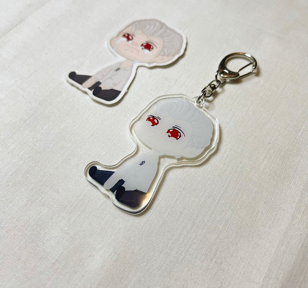 Crying Astarion Chibi Keyring Astarion Keyring Baldurs Gate - Etsy