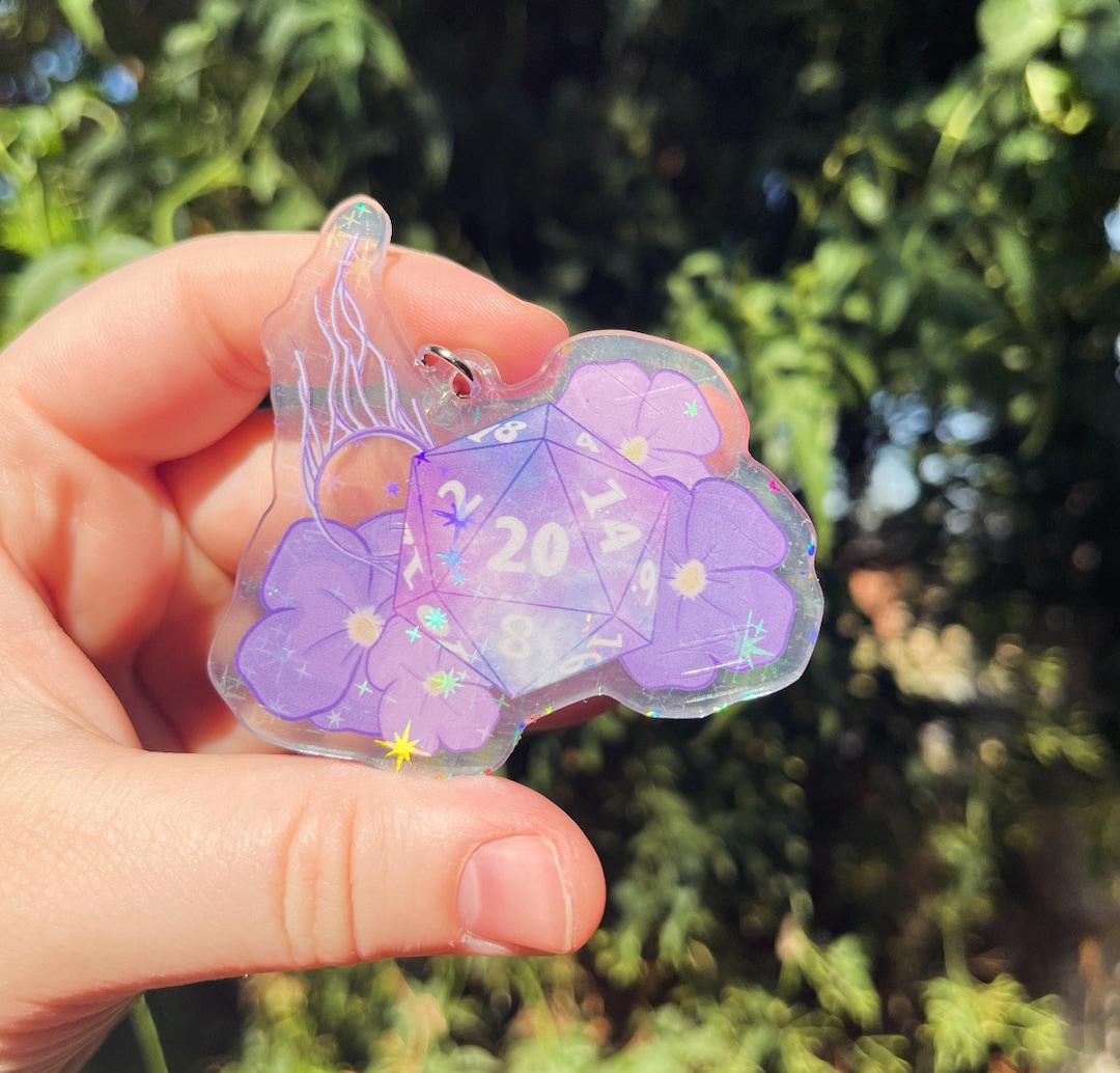 Holo DND Die Gale Inspired Keyring, Gale Dekarios Keyring, Baldur’s ...