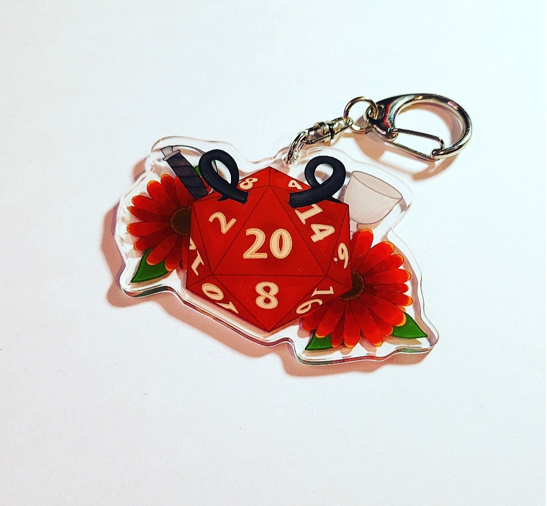 Wyll Inspired DND Die Keyring, Wyll Baldur’s Gate 3 Keyring, Baldur’s ...