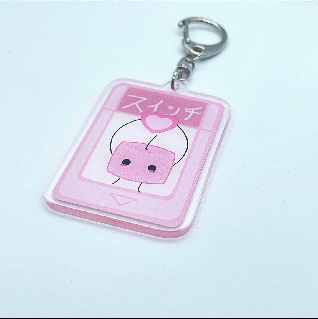 Pink Stardew Valley Junimo Game Cartridge Keyrings, Stardew Valley ...