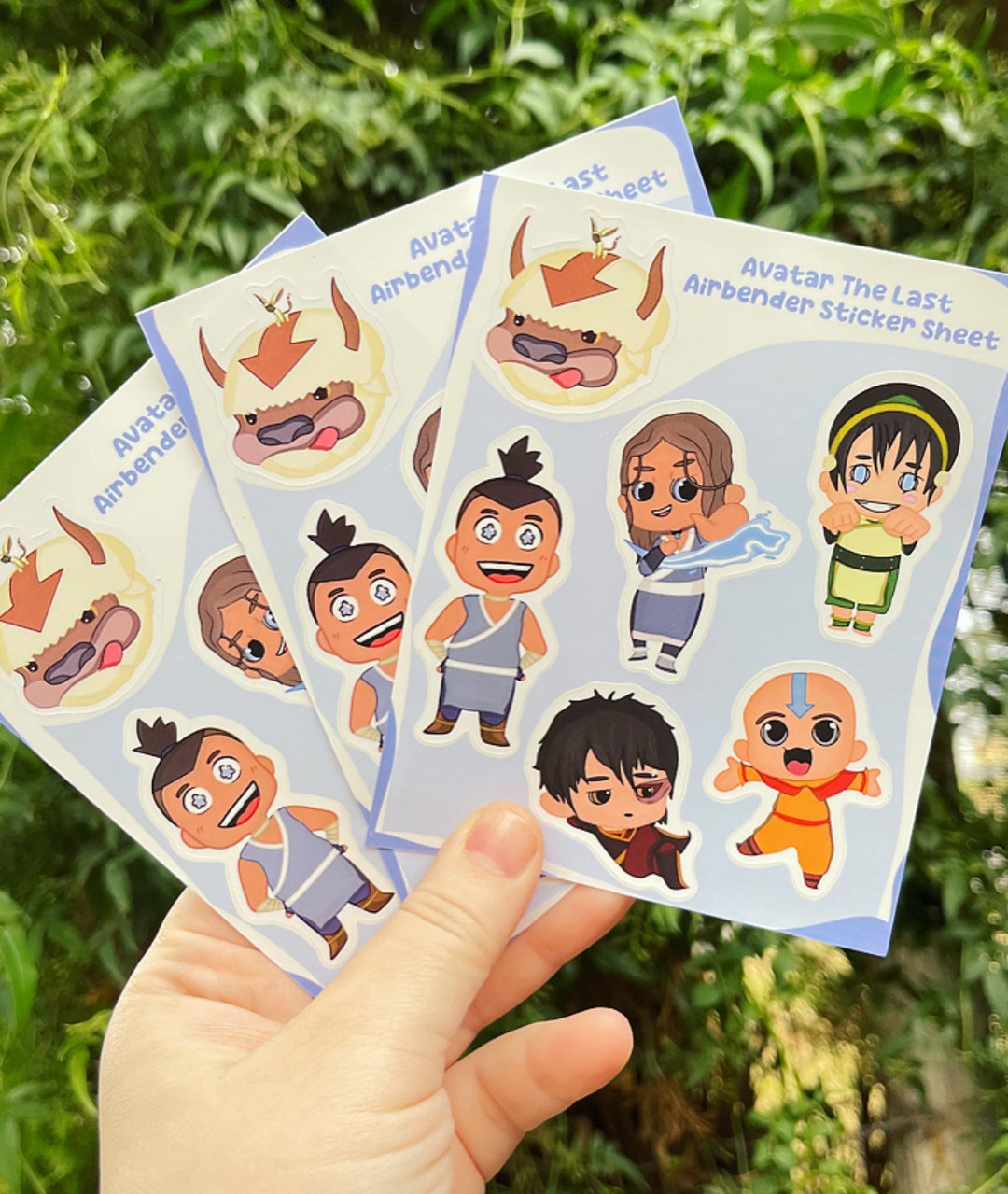 Avatar the Last Airbender Sticker Sheet, Avatar Stickers, Aang Stickers ...