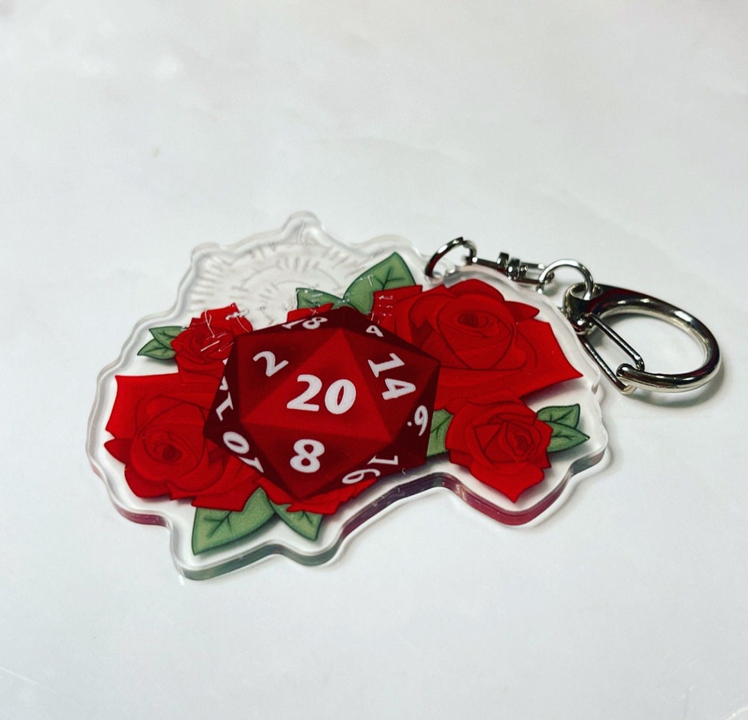 DND Die Astarion Inspired Keyring, Astarion Keyring, Baldurs Gate 3 ...