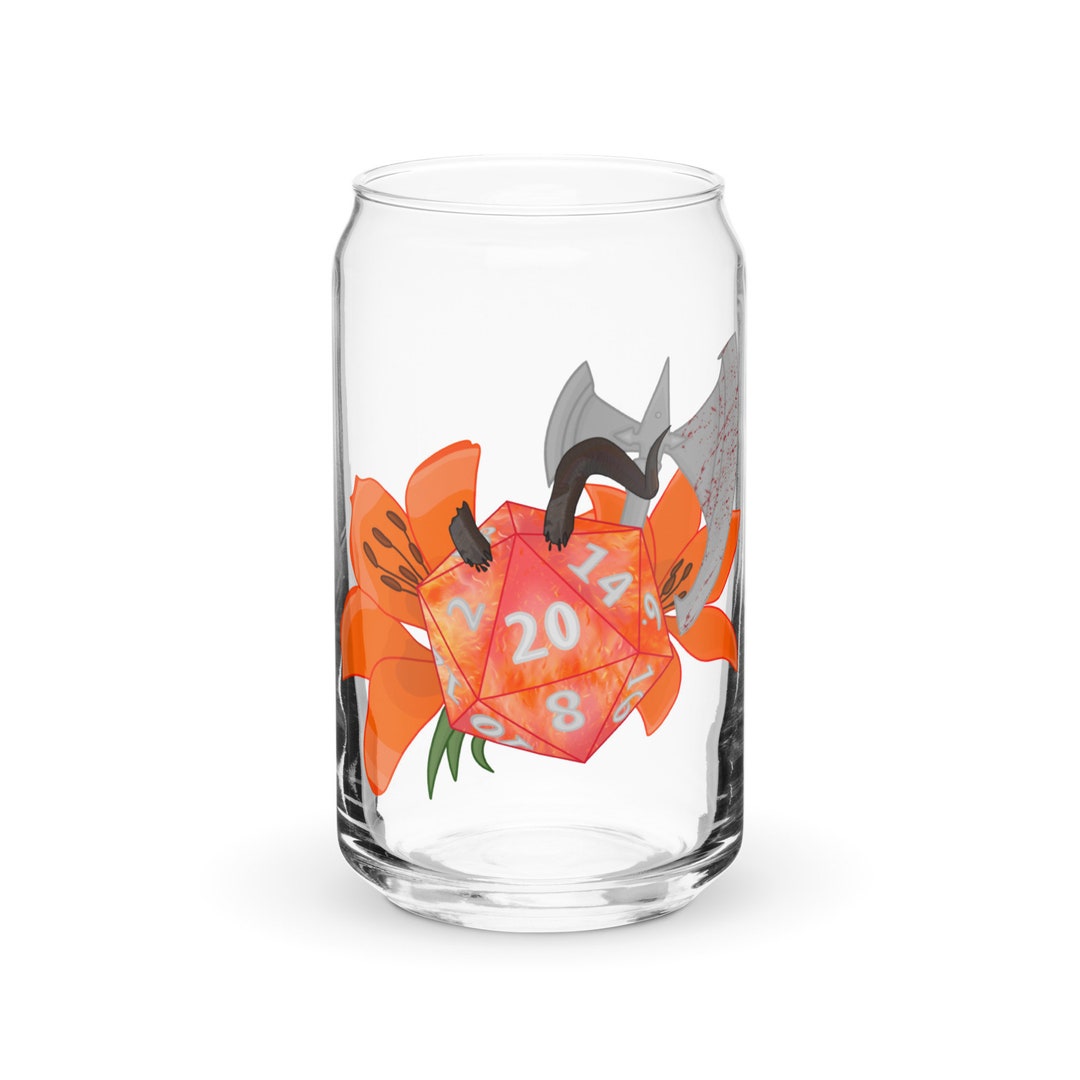 DND Die Karlach Inspired Can-shaped Glass, Karlach Inspired Glass ...