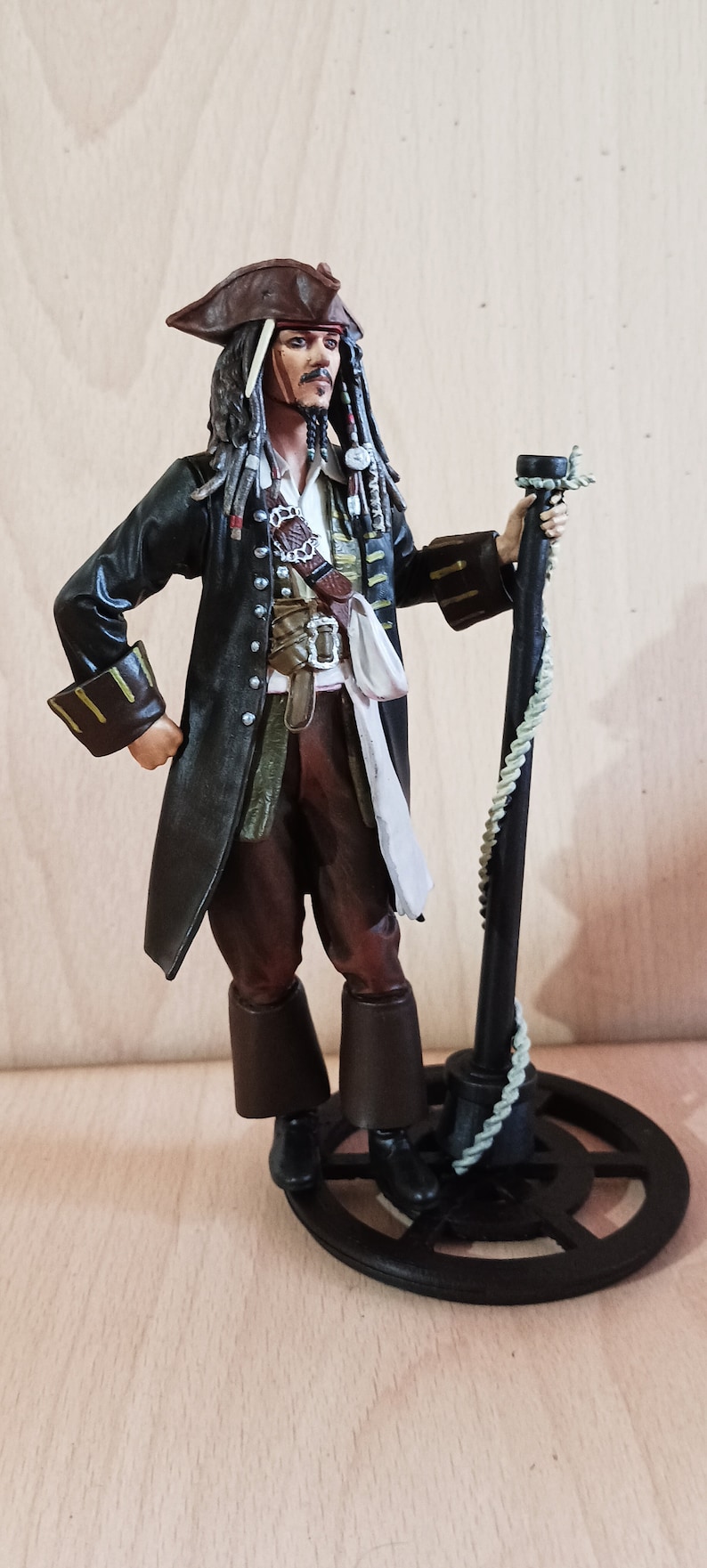 6inch Pirates Jack Johnny Depp 3D Model Statue Figure Painted - Etsy