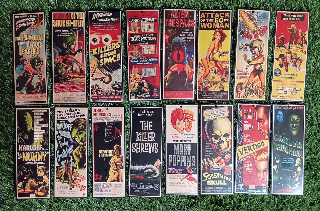 16 Classic Hollywood Retro Classic Movies Magnetic Bookmarks Set ...