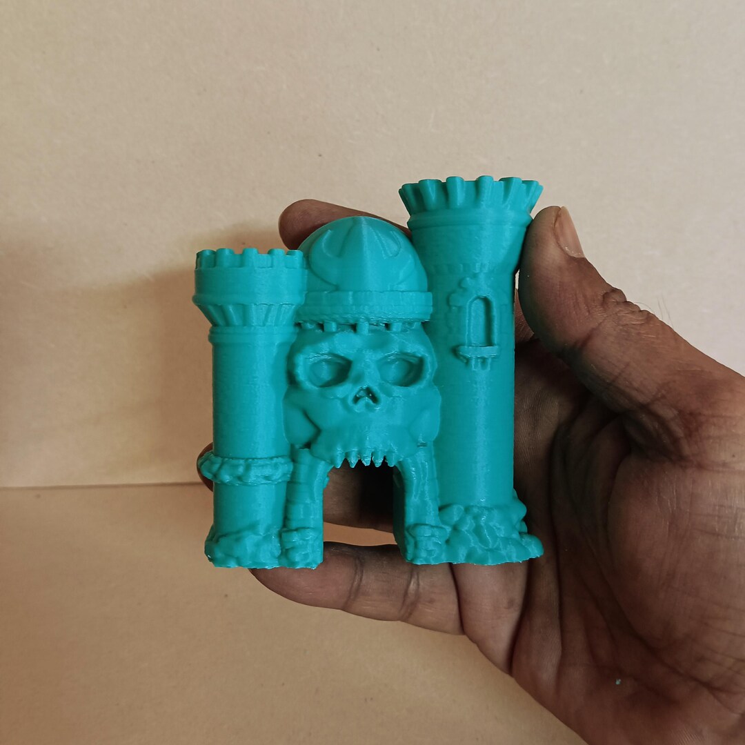 3.25" Gray Skull Castle Fish Tank Aquarium Heman Greyskull MOTU - 3D ...