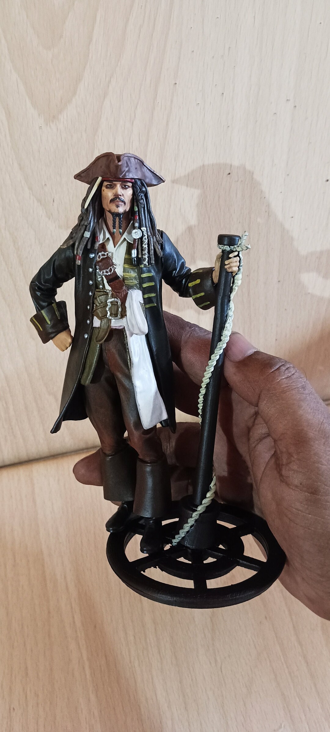 6inch Pirates Jack Johnny Depp 3D Model Statue Movie Figure Painted ...