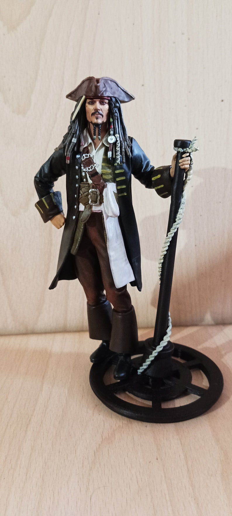 6inch Pirates Jack Johnny Depp 3D Model Statue Figure Painted - Etsy